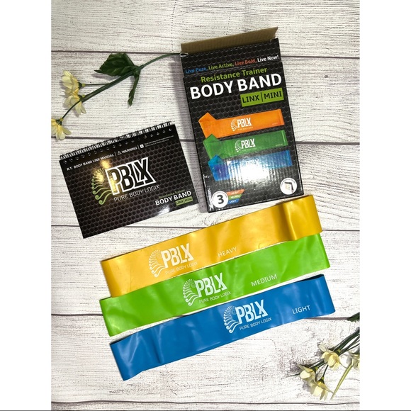 Pure Body Logix | Other | Pblx Resistance Trainer Body Bands With ...